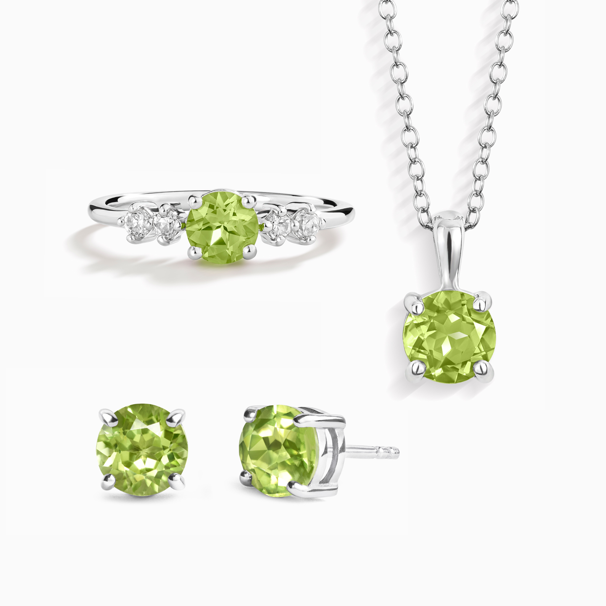 Peridot Jewellery Set in Sterling Silver I Christmas Gifts For Her ...