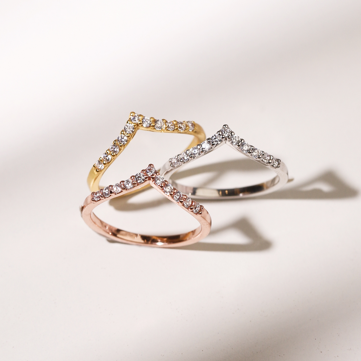 Wishbone Curved Eternity Ring in Sterling Silver – Vianne Jewellery